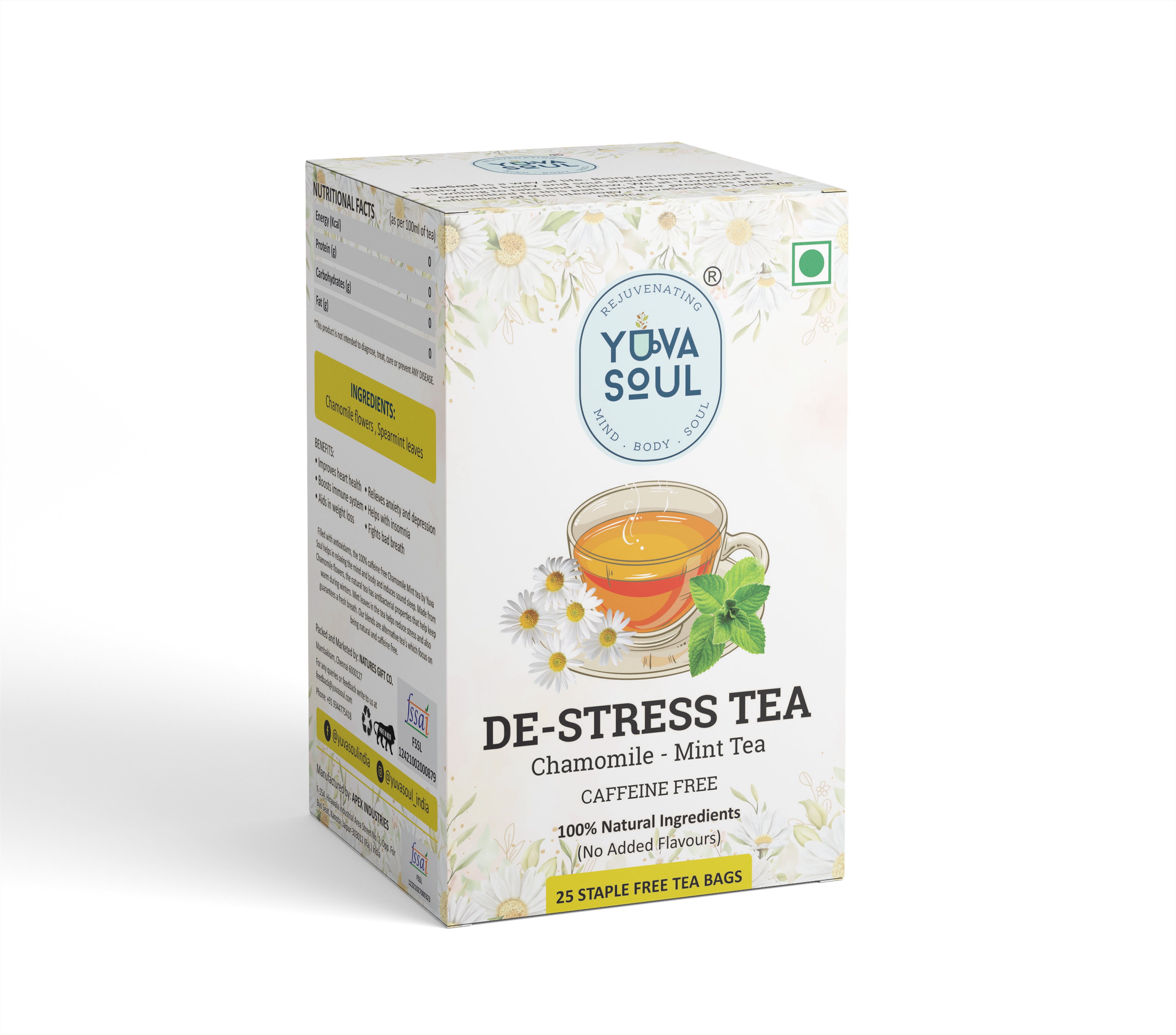 De Stress Tea - Tea Bags – Yuva Soul